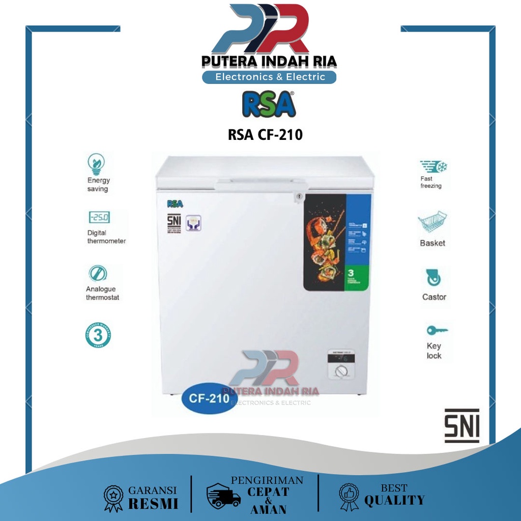 Jual Freezer Box RSA 199 Liter CF-210 / chest freezer CF 210 | Shopee ...