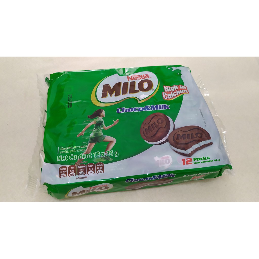 Jual Biskuit MILO Cookies Choco & Milk isi 12 packs - Terenak Termurah ...