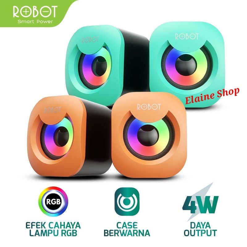 Jual Speaker Robot RS180 Salon MultiMedia Portable Speaker Music Mini ...