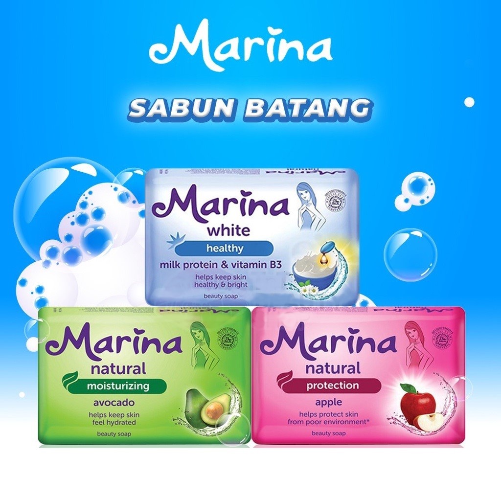 Jual Marina Soap Bar 60gr - Sabun Mandi Batang | Shopee Indonesia