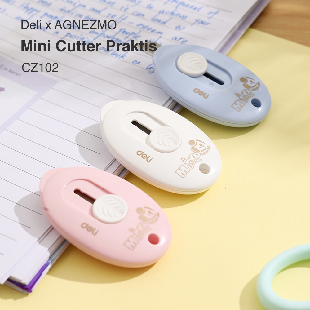 Jual Deli Mini Cutter / Cutter Portable Pembuka Paket Tajam Anti Karat ...