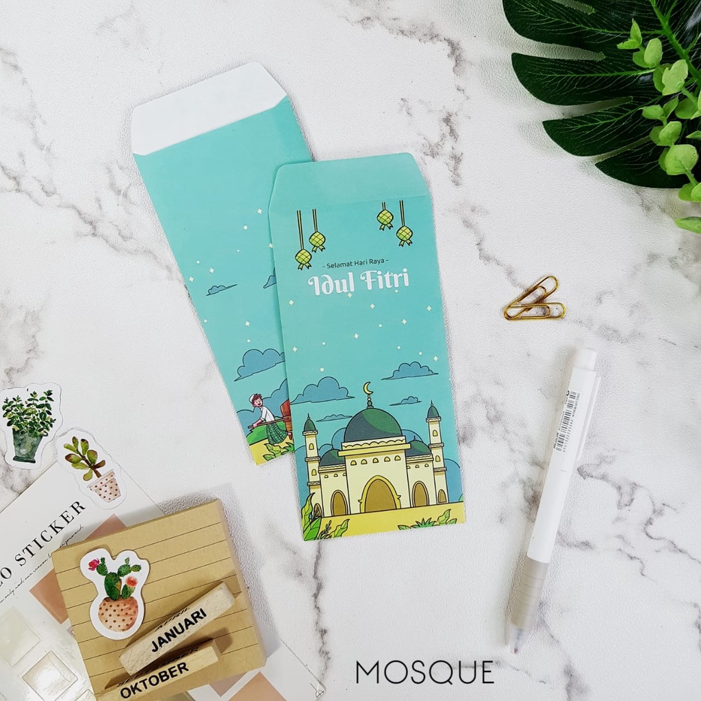 Jual Amplop Lebaran Panjang 1 Pack Isi 10pcs Karakter Lucu / Amplop ...