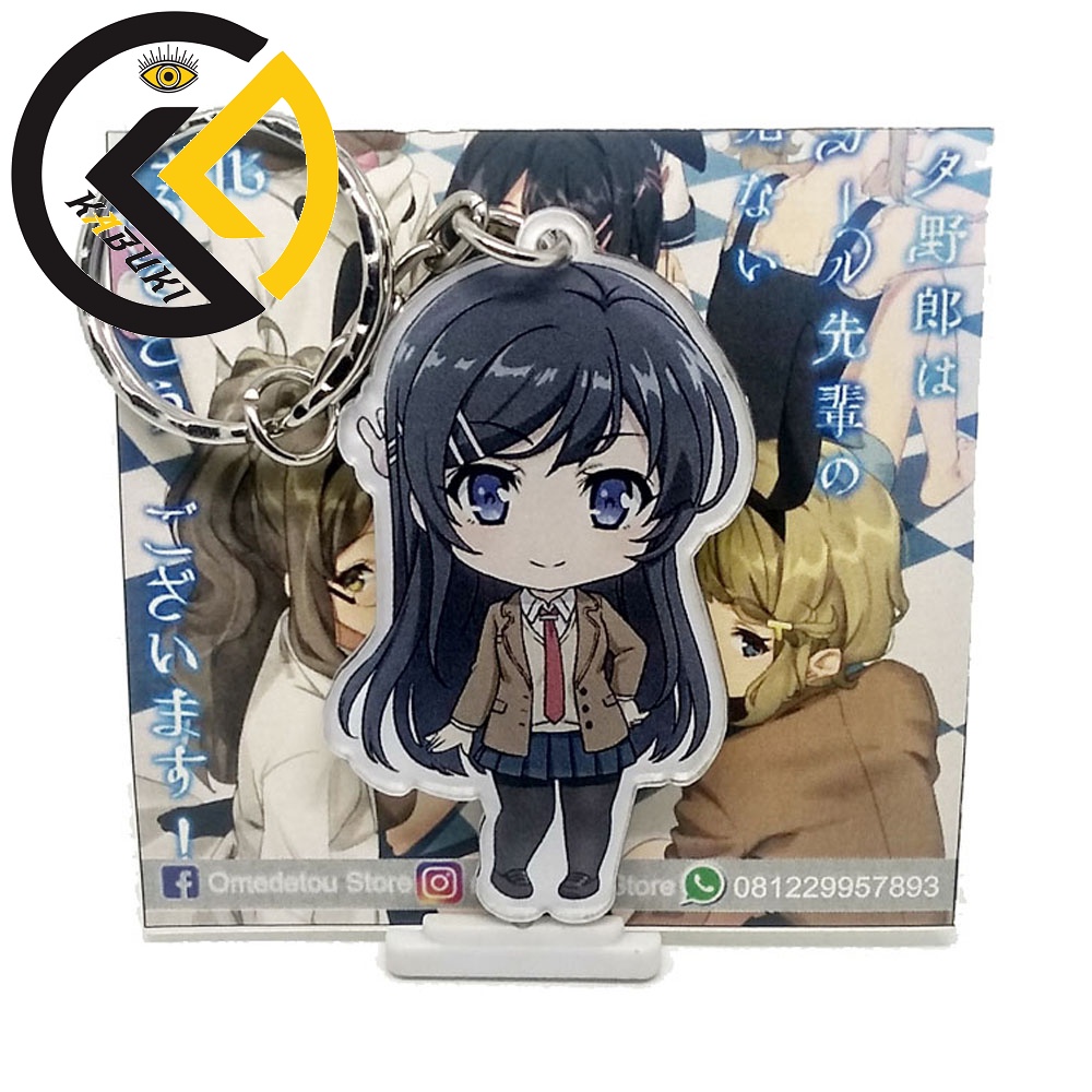 Jual KABUKI Key Chain Mai Sakurajima - Anime Rascal Does Not Dream of ...