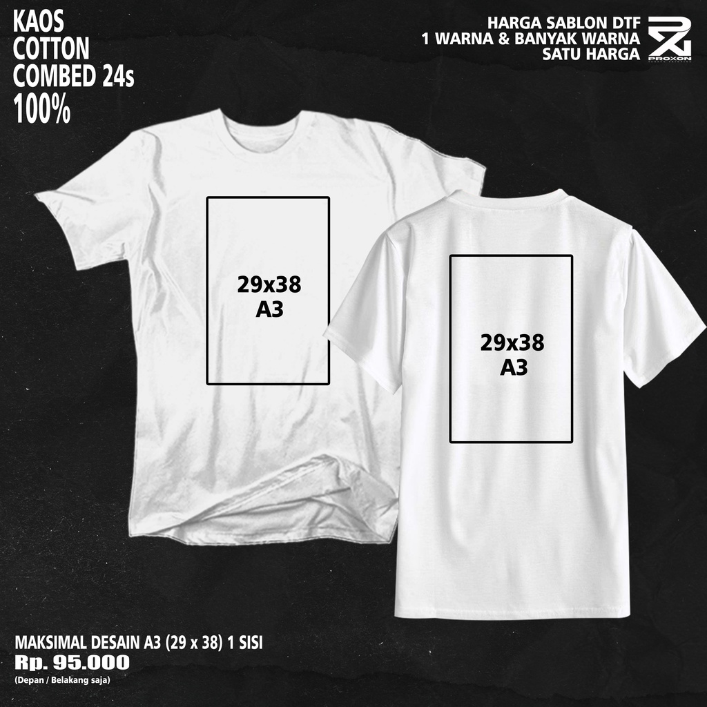 Jual KAOS SABLON CUSTOM DTF / SABLON KAOS SATUAN / DESIGN BEBAS BISA ...