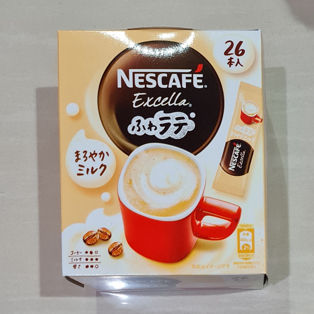 Jual Nescafe Excella Fluffy Latte Mellow Milk 26 x 8 Gram | Shopee ...