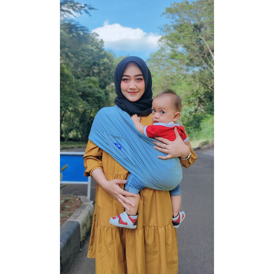 Jual Gendongan Kaos Geos GEOS Gendongan Bayi Samping GLOO | Shopee ...