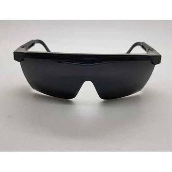 Jual MODERN KACAMATA SAFETY GLASSES LAS HITAM FRAME HITAM BLACK ...