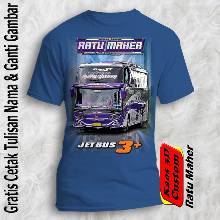 Jual Kaos Bus Ratu Maher ukuran anak dan dewasa / Bis Telolet Mania Om Basuri | Shopee Indonesia