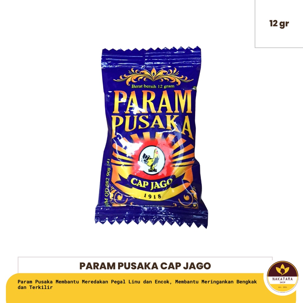 Jual PARAM PUSAKA CAP JAGO SACHETAN ISI 12 GRAM | Shopee Indonesia