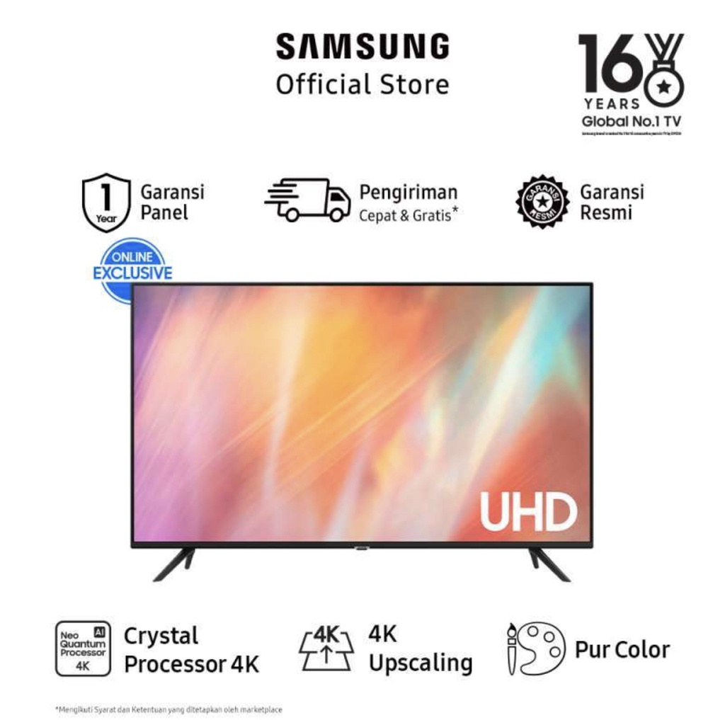 Jual Samsung Smart TV UA65DU7000KXX 4K UHD dengan PurColor [65 Inch ...