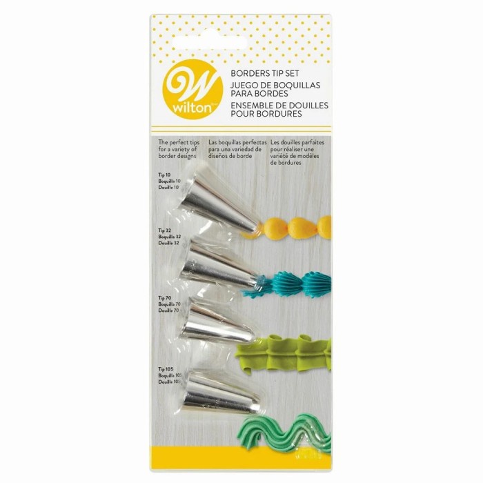 Jual Wilton Borders Tip Set Of 4pcs (10, 32, 70 dan 105) Original ...