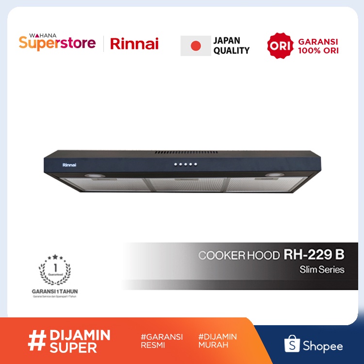 Jual Rinnai Cooker Hood Tudung Asap - RH229B | RH-229B | Shopee Indonesia
