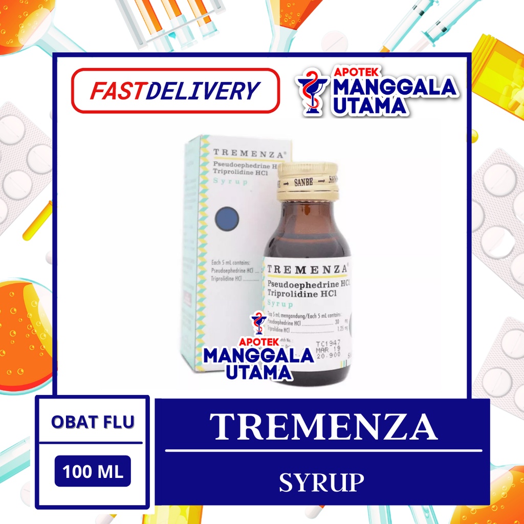 Jual TREMENZA SIRUP PER BOTOL ISI 60 ML | Shopee Indonesia