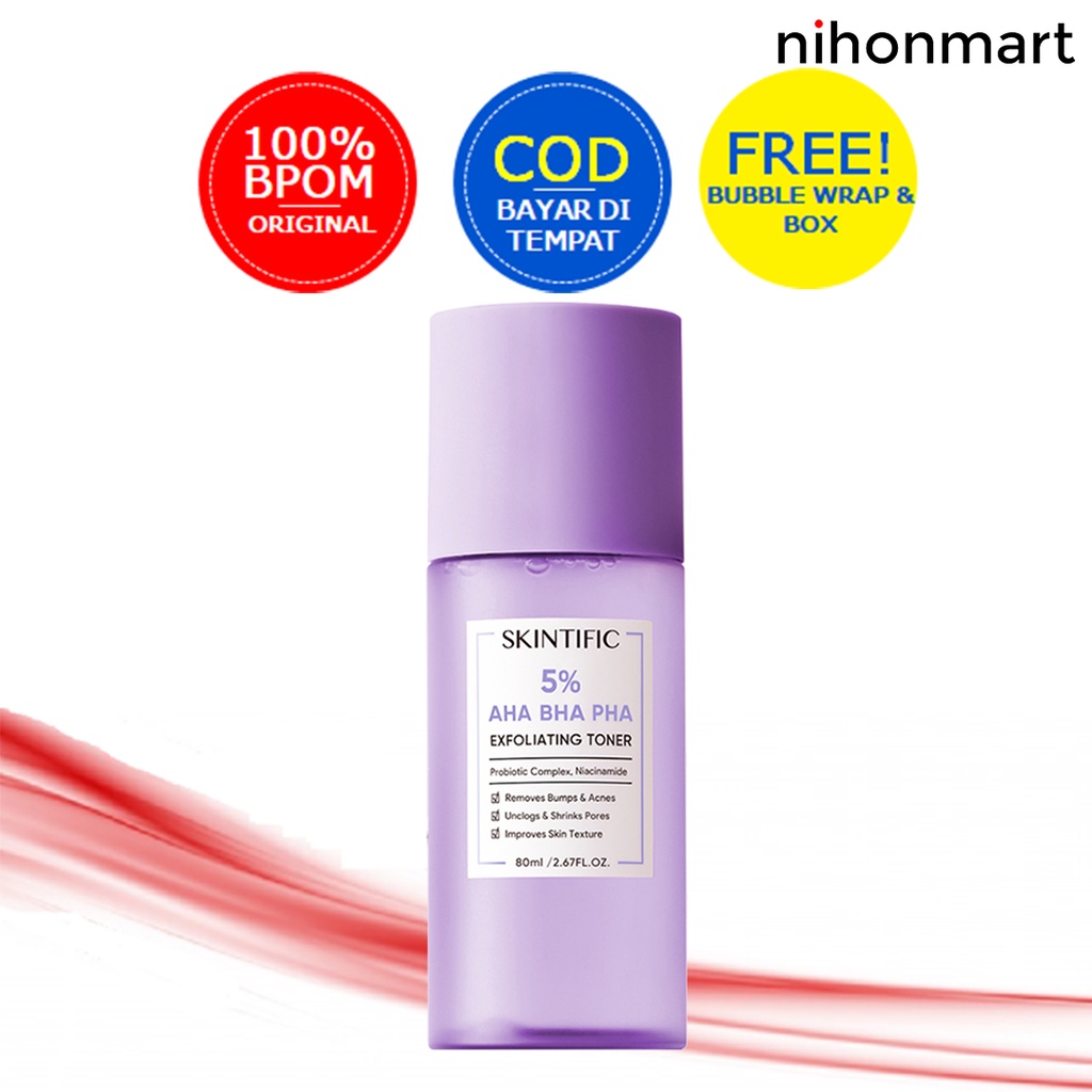 Jual Skintific 5% AHA BHA PHA Exfoliating Toner 80ml | Shopee Indonesia