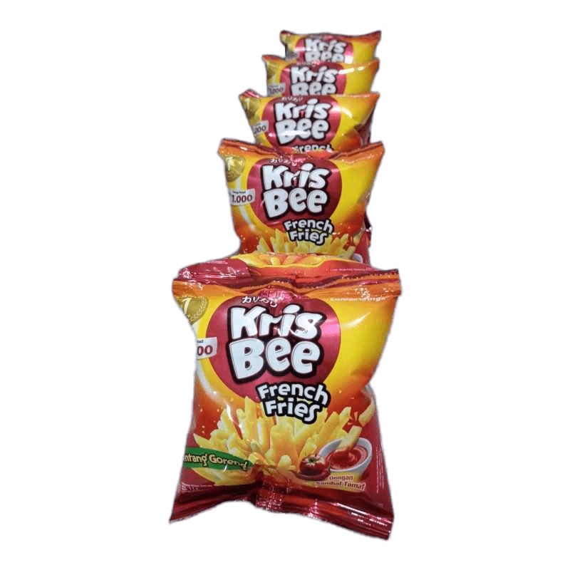 Jual KRISBEE FRENCH FRIES RENCENG 10 x 9gr KENTANG GORENG RENCENGAN ...