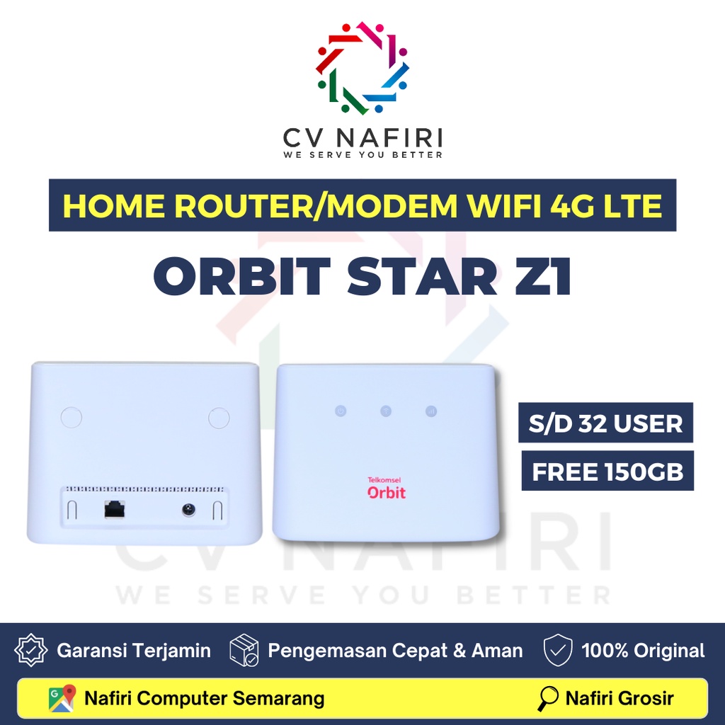 Jual MODEM ORBIT STAR Z1 ZTE MF293N TELKOMSEL 150GB ROUTER 4G LTE ...