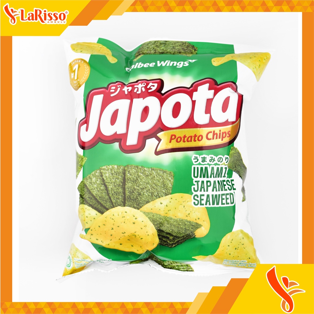 Jual JAPOTA POTATO CHIPS 68GRAM RASA SEAWEED | Shopee Indonesia