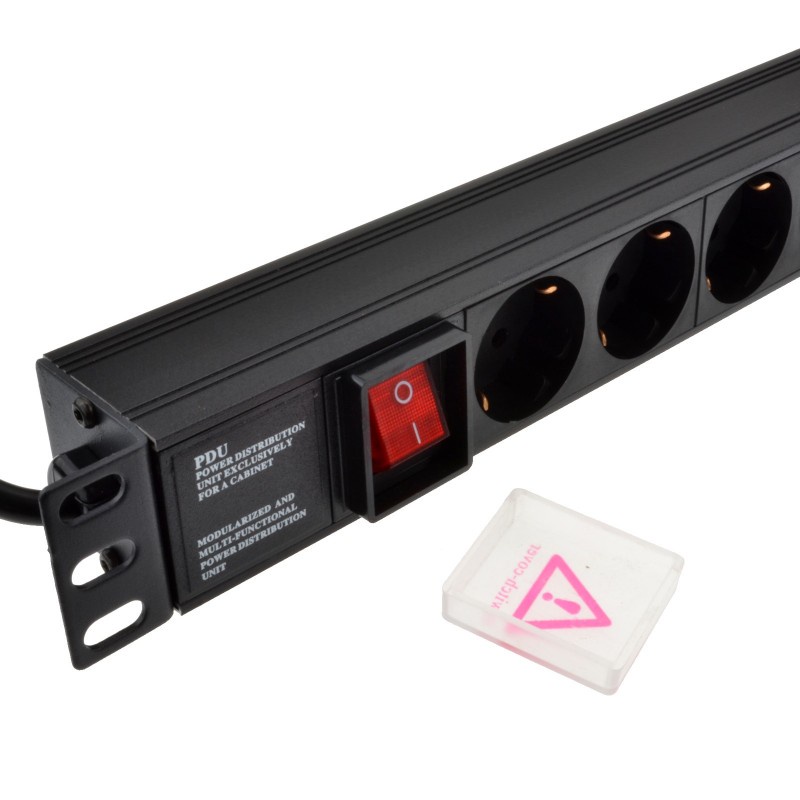 Jual Surged Power Distribution Unit PDU 8 Way Euro Schuko Socket & Plug ...