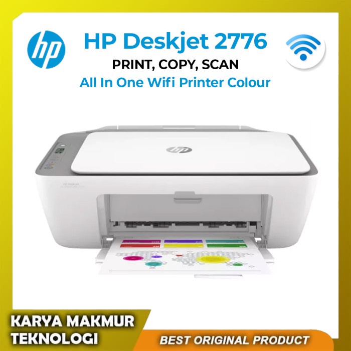 Jual HP Deskjet Ink Advantage 2776 All In One Printer (Print, Scan, Copy) | Shopee Indonesia
