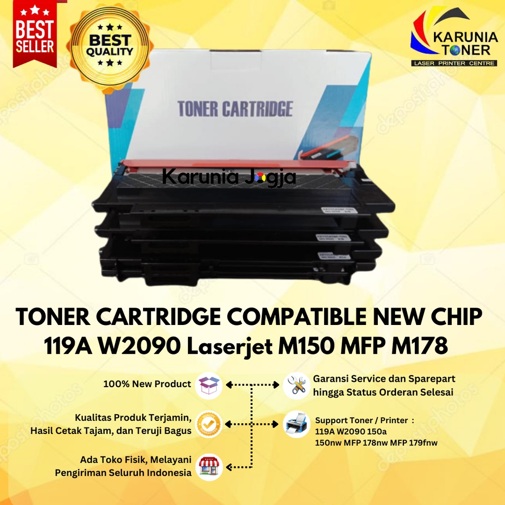 Jual Toner Compatible 119A W2090A for Color Laserjet M150 / MFP M178 ...