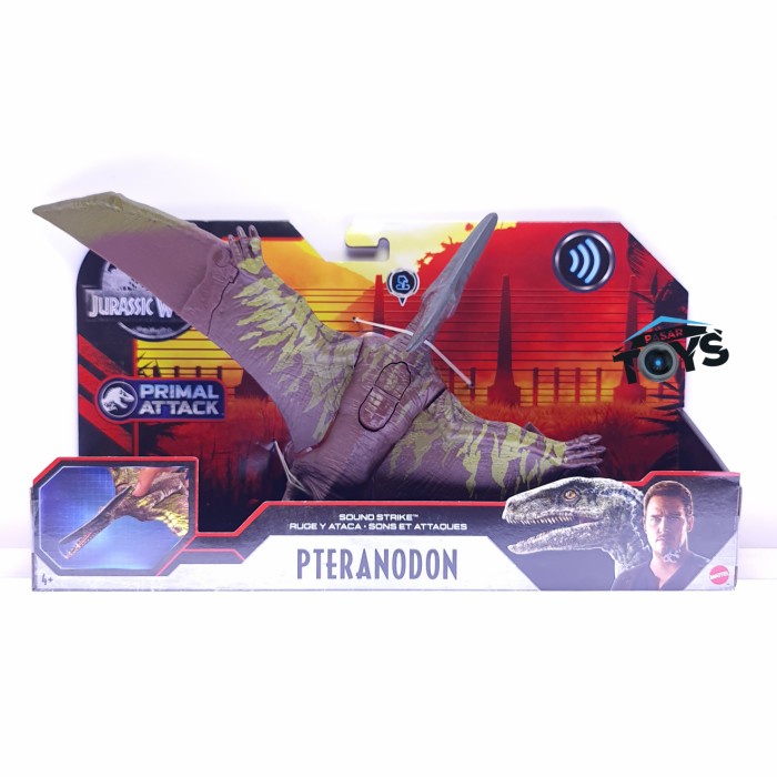 Jual Jurassic World Sound Strike Pteranodon Dinosaur Figure Primal ...