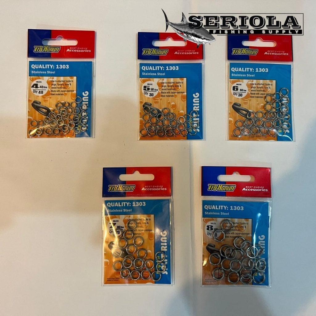 Jual PRO HUNTER REGULER SPLIT RING 40lb 50lb 60lb 80lb 100lb - 80lb - 20pcs | Shopee Indonesia