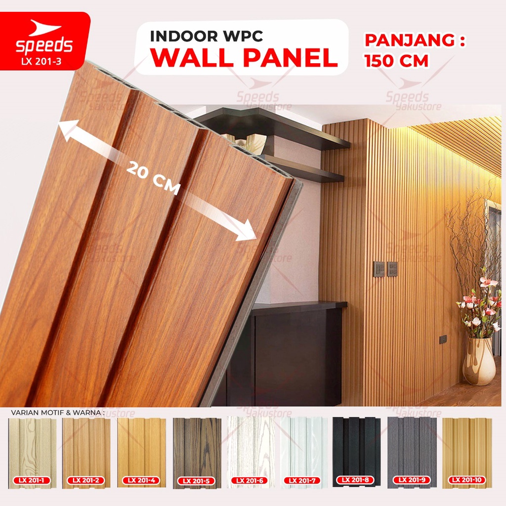 Jual SPEEDS Wallpanel Wood Panel WPC Panel wood Wall panel Dinding Dekorasi Ruangan Balkon Teras ...