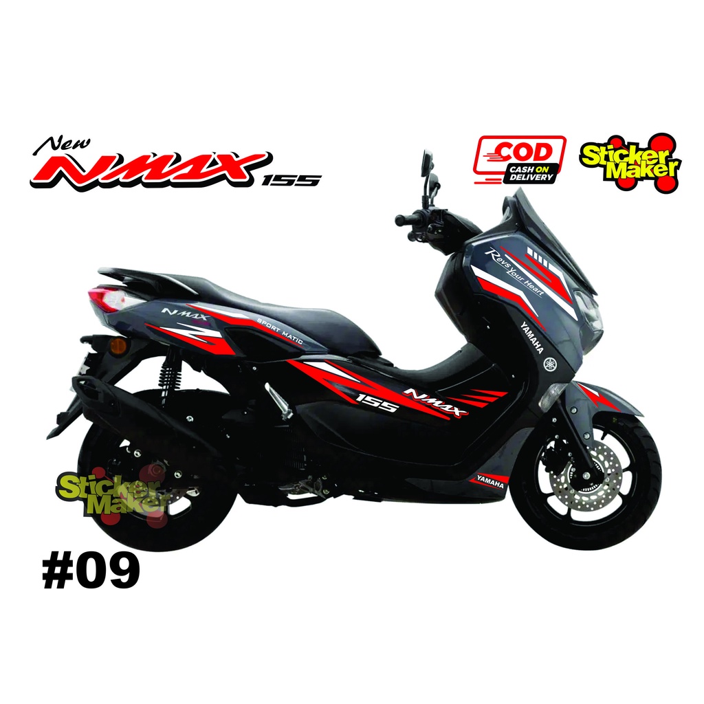 Jual stiker cutting nmax 2020 striping yamaha nmax 155 new 2023 #09 ...