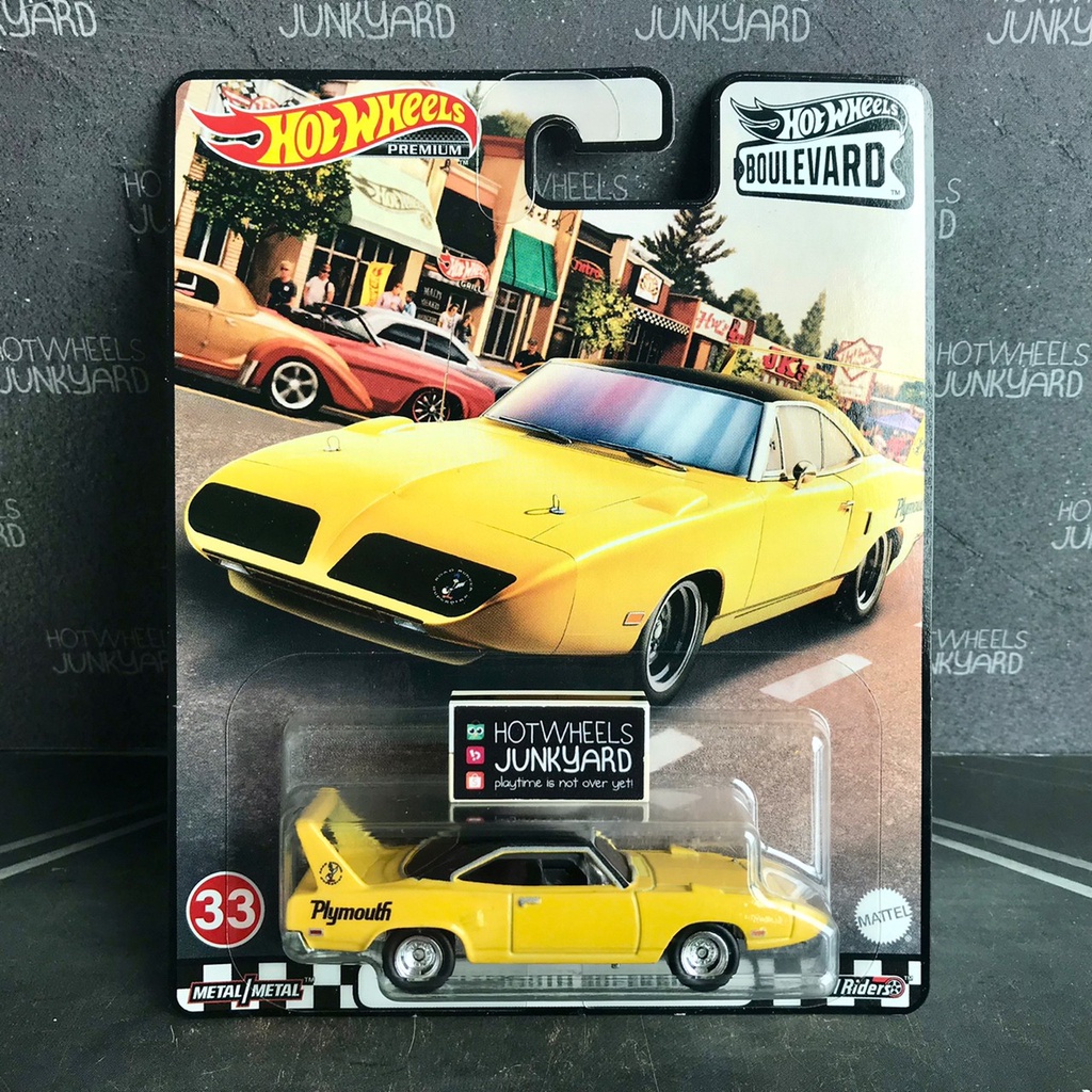 Jual Hot Wheels Premium Boulevard 70 Plymouth Superbird Yellow Muscle ...