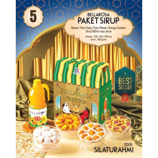 Jual Kue Kering Bellarosa (Paket Sirup Edisi Eid mubarak) | Shopee ...