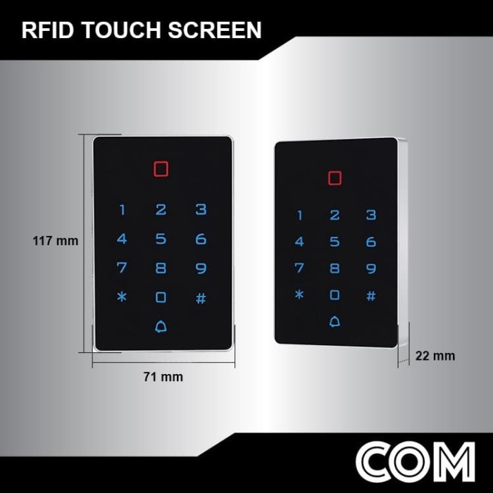 Jual Akses Rfid Touch Screen Standalone Access Control / Akses Control Akses Door | Shopee Indonesia