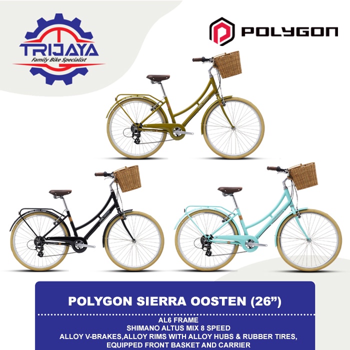 Jual Polygon Sierra Oosten TA [26 inch] Sepeda Keranjang Rotan Vintage ...