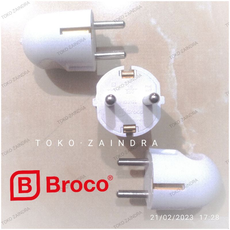 Jual steker arde colokan bulat putih broco | Shopee Indonesia