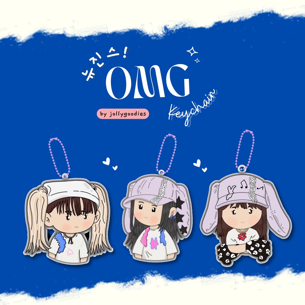 Jual jollygoodies | New Jeans OMG Keychain - Kpop Merch Gantungan Kunci ...