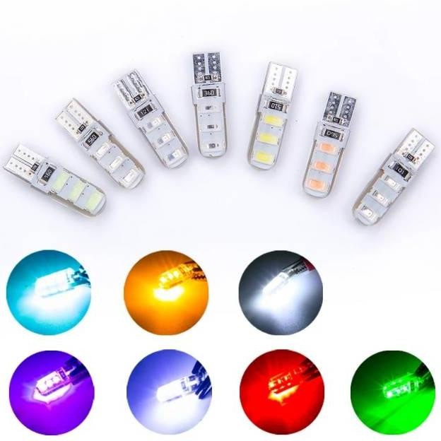 Jual Lampu LED Senja Sen Motor Mobil T10 Gel Jelly 6 Titik Mata Anti ...