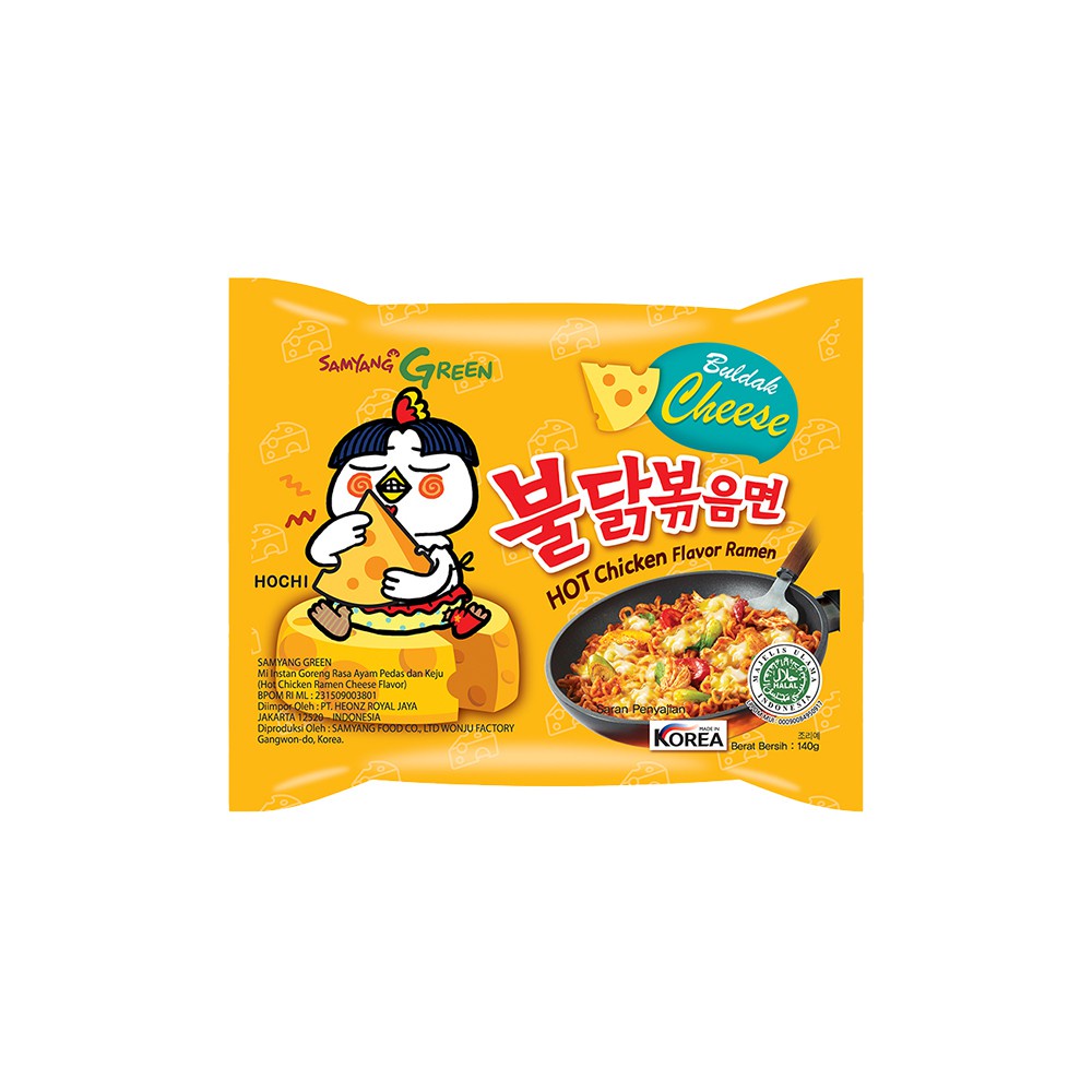 Jual SAMYANG MIE KOREA BULDAK CHEESE 140GR /PCS | Shopee Indonesia
