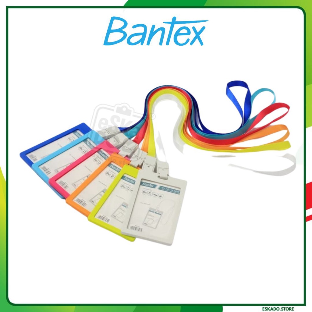 Jual Nametag 54 x 90 mm Potrait / Bantex ID Card Holder with Lanyard ...