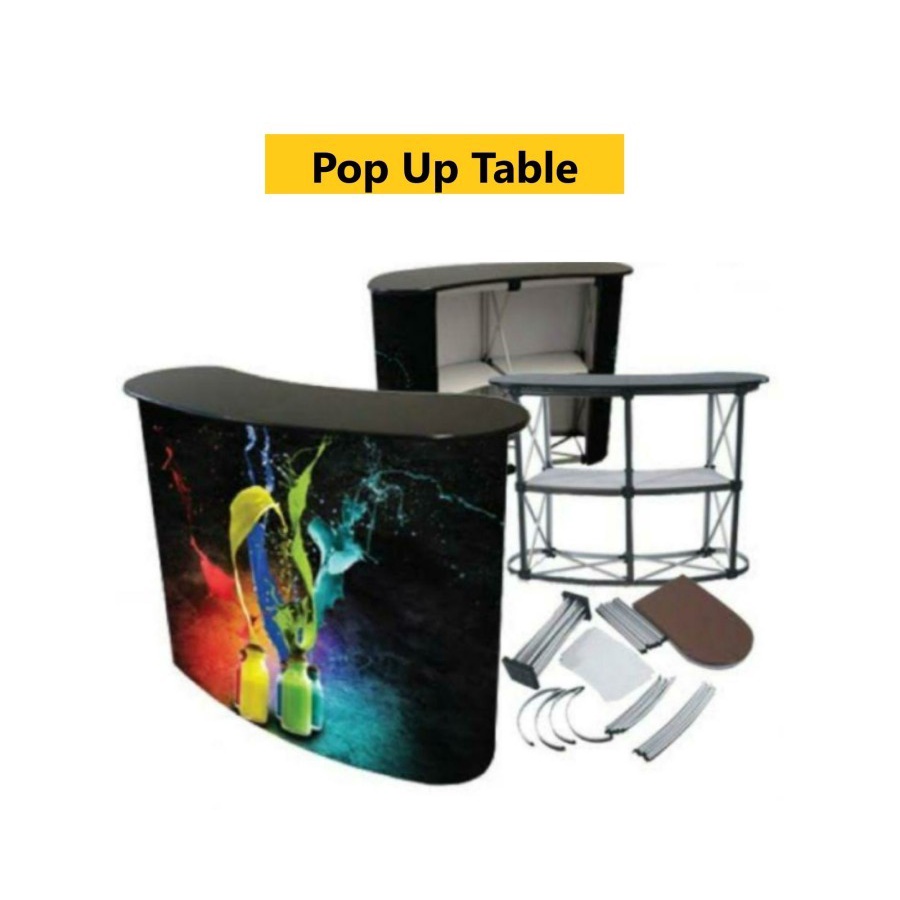 Jual Pop Up Table Premium Expanded Double Counter / Meja Event Portable ...