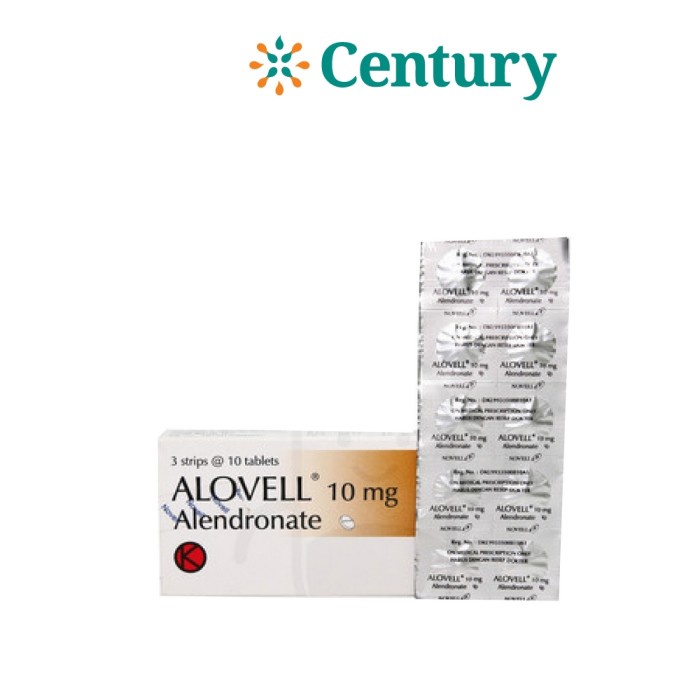 Jual ALOVELL 10MG 1 STRIP ISI 10 TABLET / OSTEOPOROSIS / MENOPAUSE ...