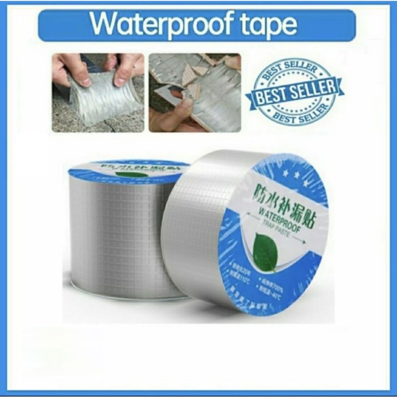 Jual (SerbaSerbi) LAKBAN ANTI BOCOR LEM ANTI AIR ALUMUNIUM FOIL BUTYL SUPER WATERPROOF TAPE ...