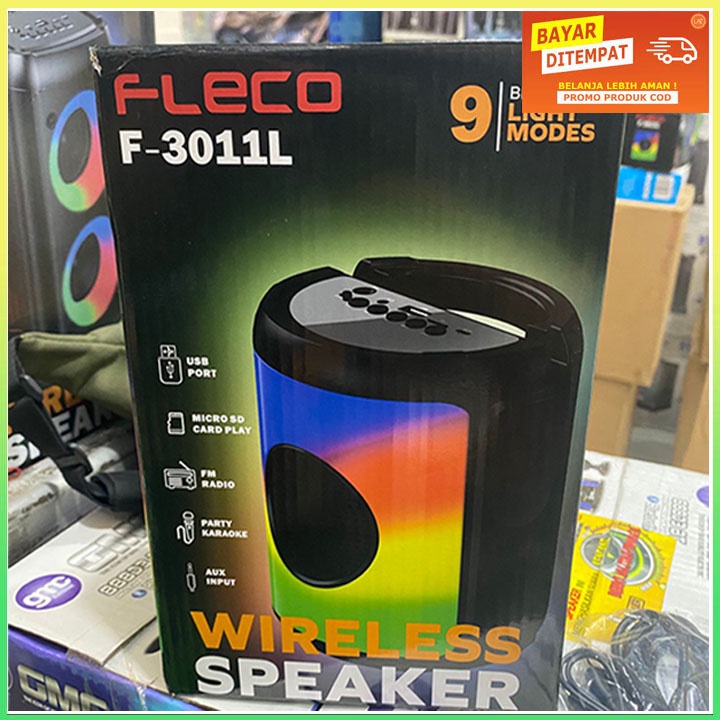 Jual Speaker Bluetooth Fleco F-3011L | Shopee Indonesia
