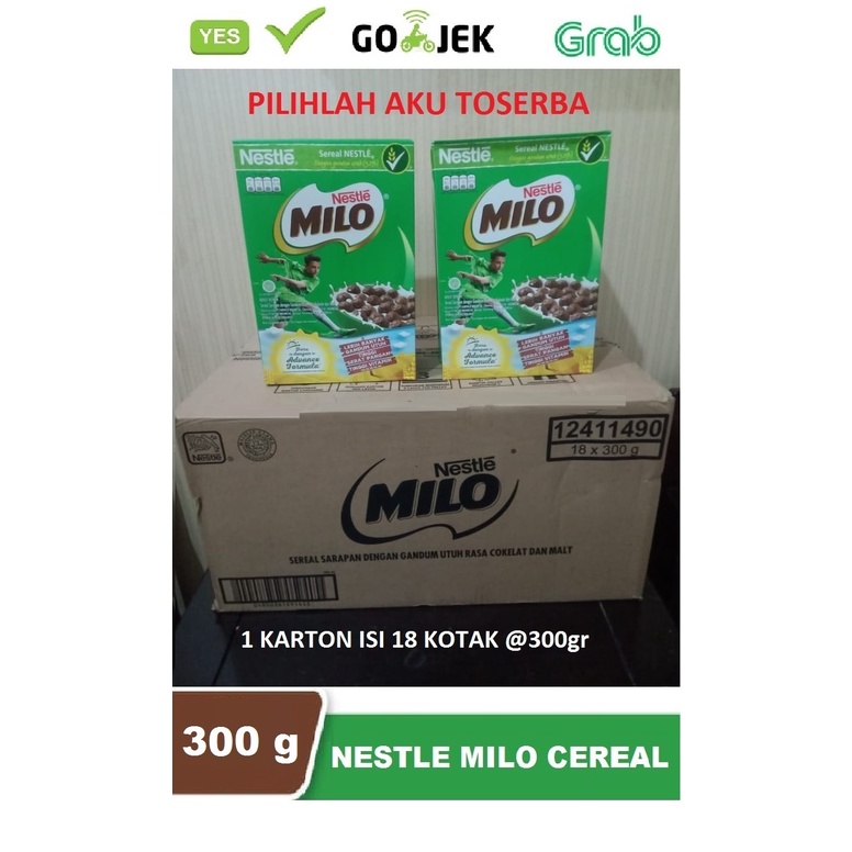 Jual Nestle MILO cereal 300 gr - 1 Karton isi 18 box - KHUSUS GOSEND ...