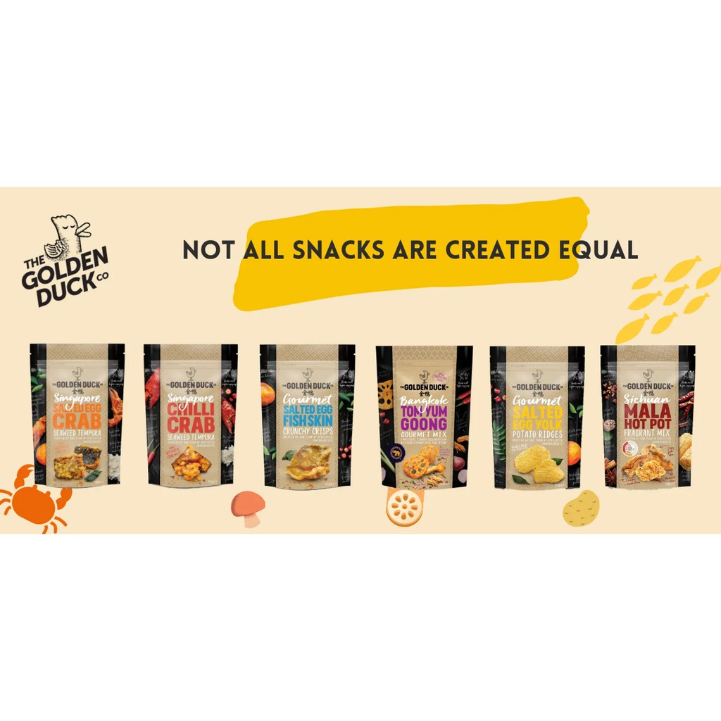 Jual Snack The Golden Duck Co Gourmet Mix - Salted Egg Yolk asal ...