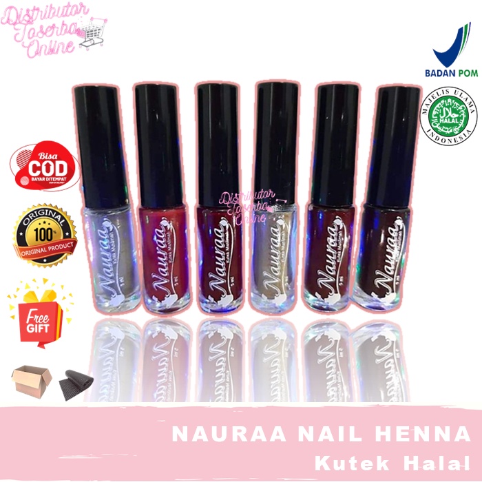 Jual Henna Naura Muslimah Hena Kuku Halal Sah Wudhu Sholat Awet 2 Bulan ...