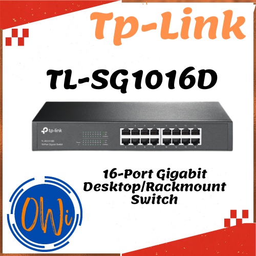 Jual TP-LINK TL-SG1016D TPLINK 16 Port Gigabit Desktop/Rackmount Switch ...