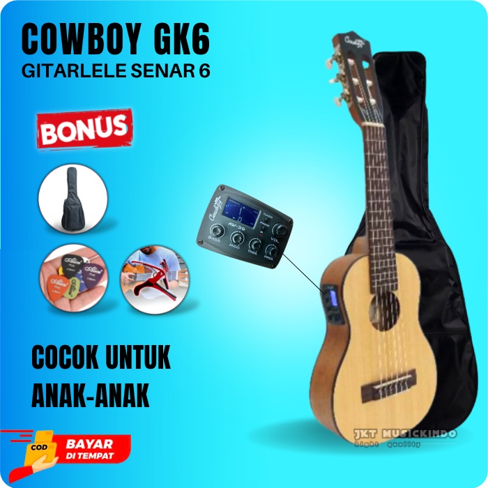 Jual Gitar Guitar Akustik Elektrik Cowboy GK6 Original Guitale ...