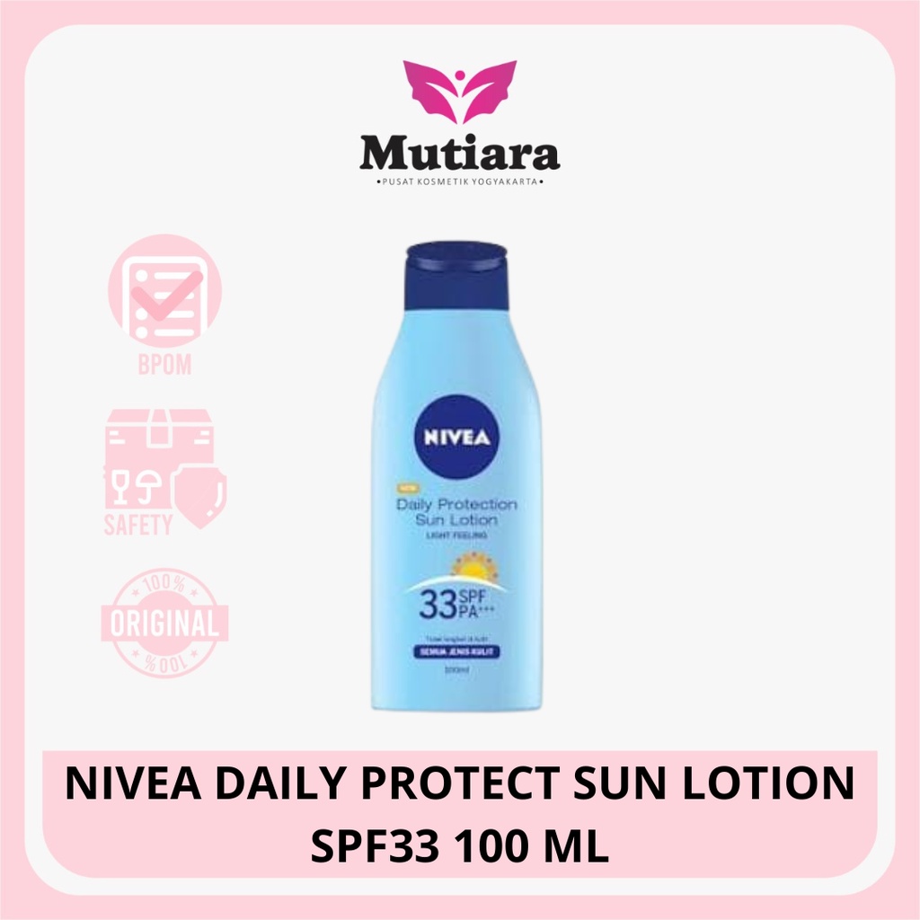 Jual NIVEA DAILY PROTECT SUN LOTION SPF33 100 ML | Shopee Indonesia
