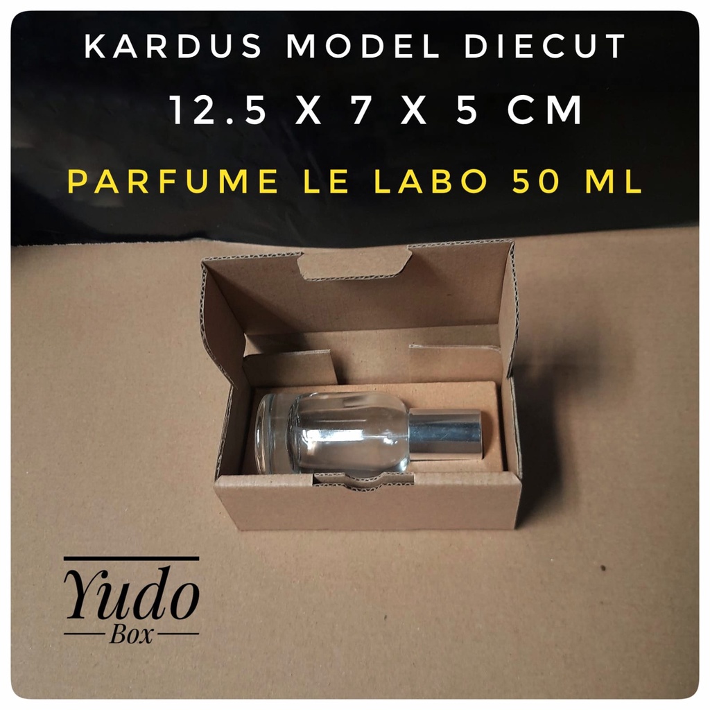 Jual karton kardus uk. 12,5x7x5 cm model diecut parfum le labo 50 ml ...