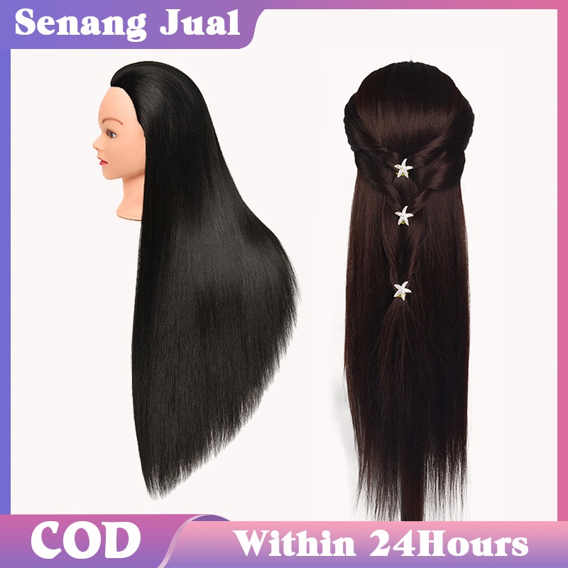 Jual Manekin Rambut Latihan / Manekin Rambut Latihan Potong / Hair ...