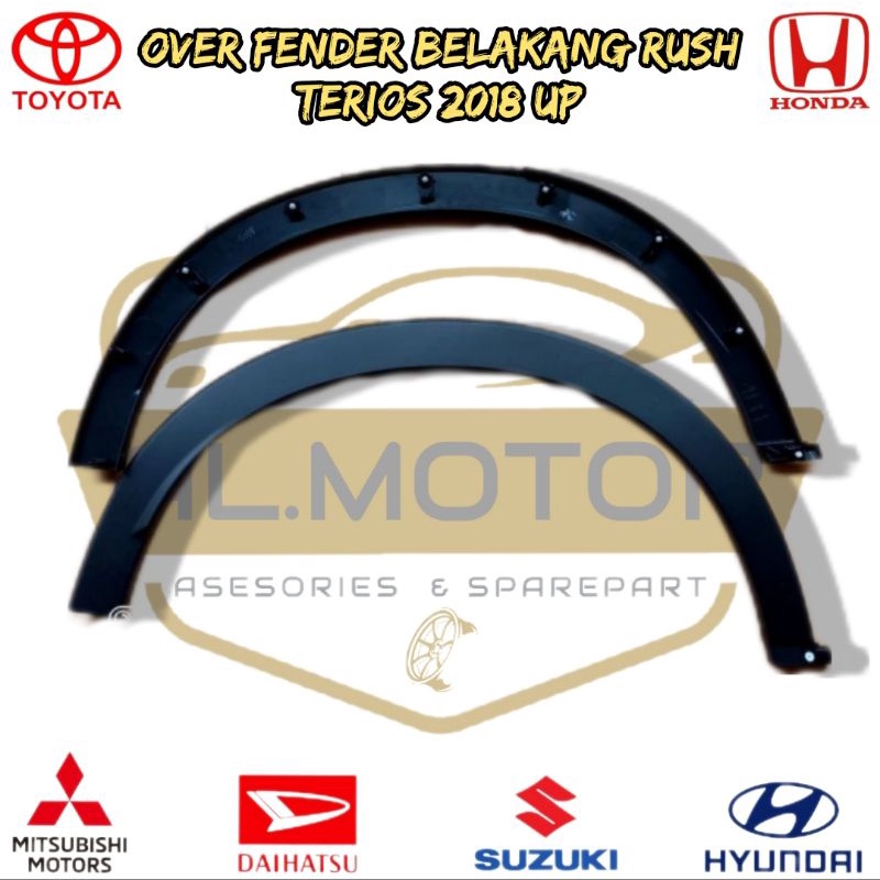 Jual OVER FENDER RUSH TERIOS ALL NEW ORIGINAL 1 PCS | Shopee Indonesia
